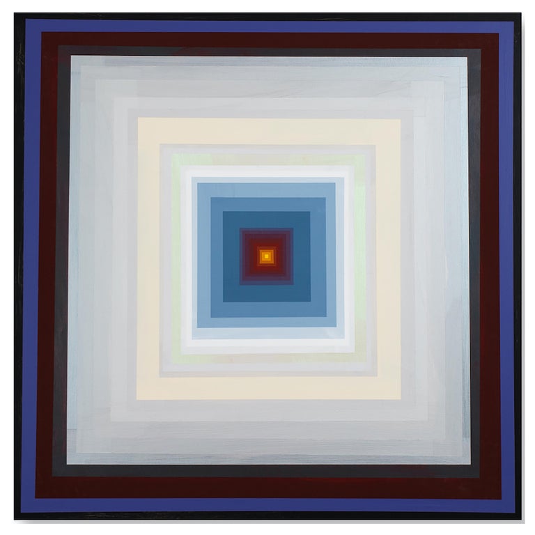 Gary Lang - Gary Lang, CONCENTRICSQUAREFIVE, 2020, acrylic on panel ...
