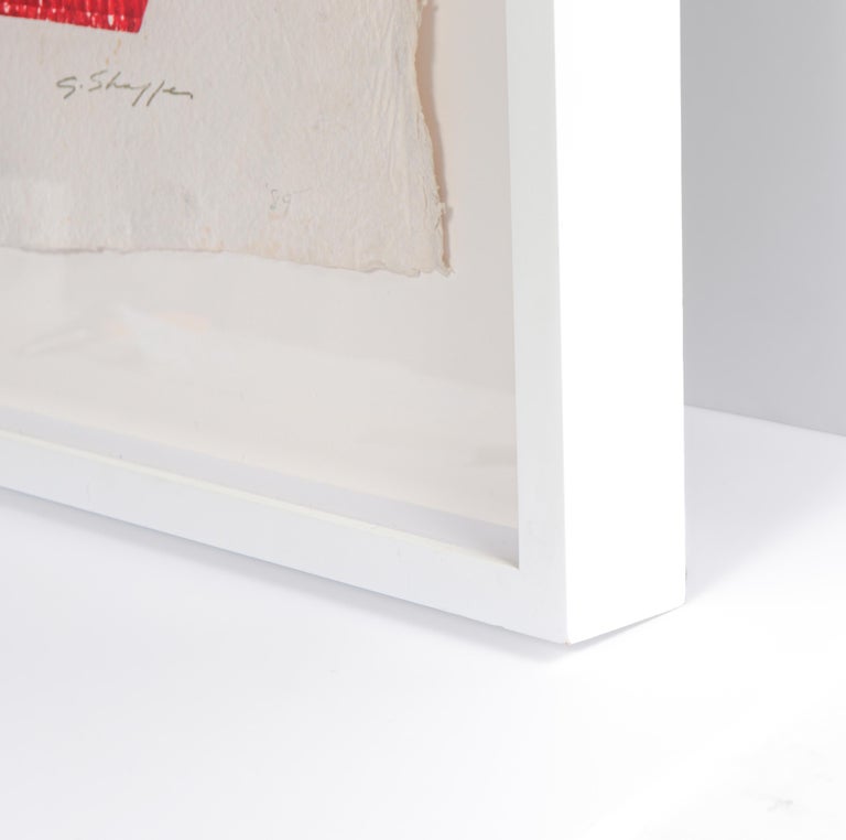 Gary Lee Shaffer - Bold Expressionist Composition 1989 Monotype and ...