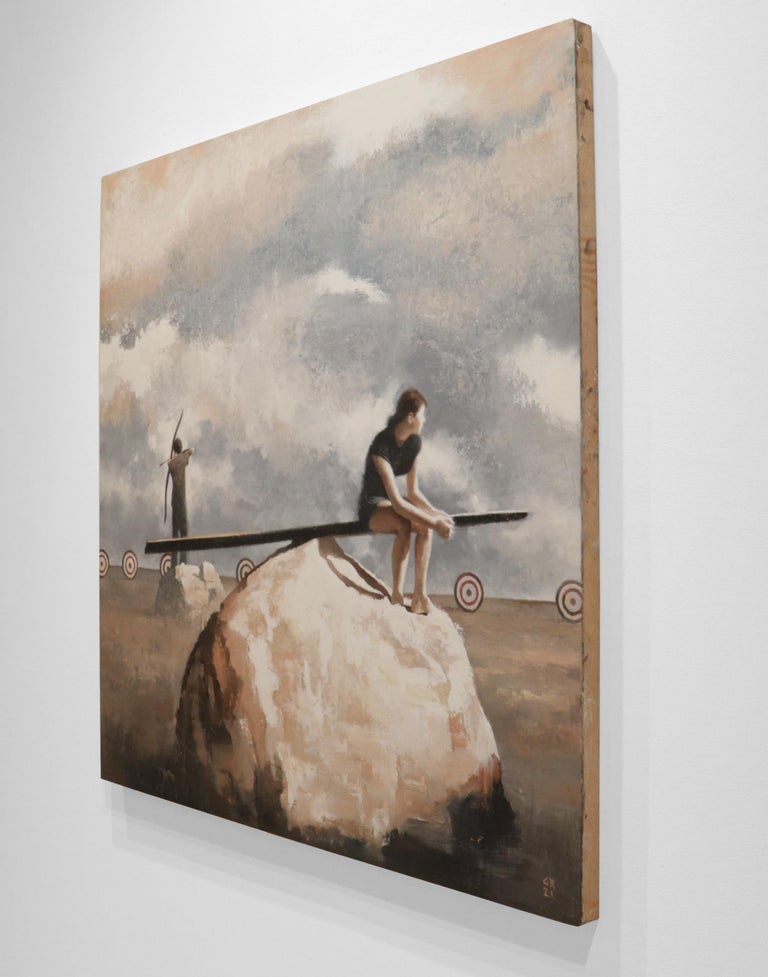 Gary Ruddell - ACTIVE RAINBOWS, desert landscape, archery, see-saw ...