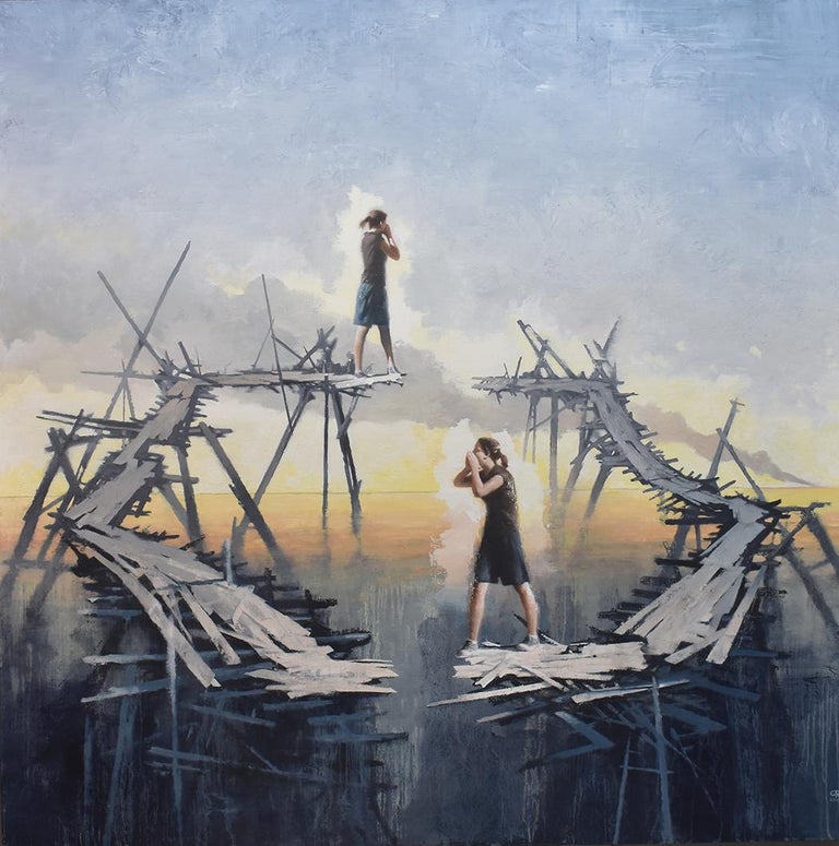 Gary Ruddell - Young Girl with a Shot of Courage For Sale at 1stDibs