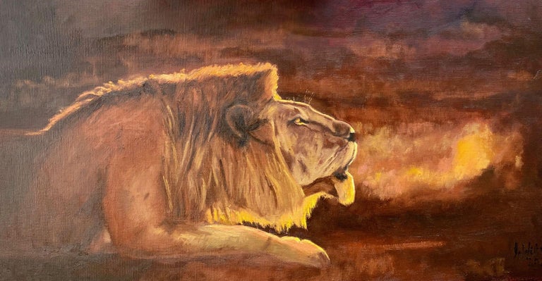 Gary Westall - The Morning Roar, Painting, Oil on Canvas For Sale at ...