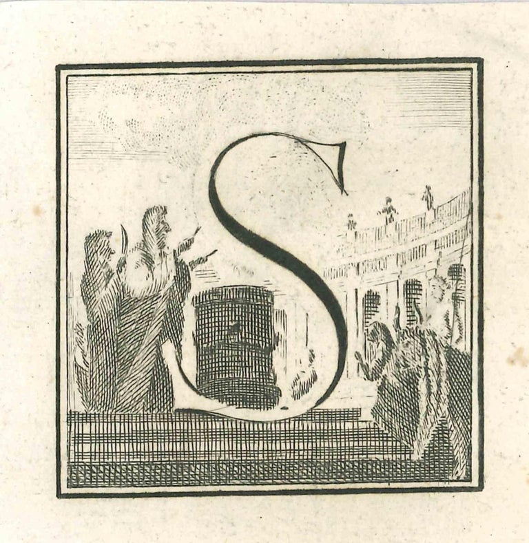 Gaspar Van Wittel (Vanvitelli) - Antiquities of Herculaneum Letter S ...