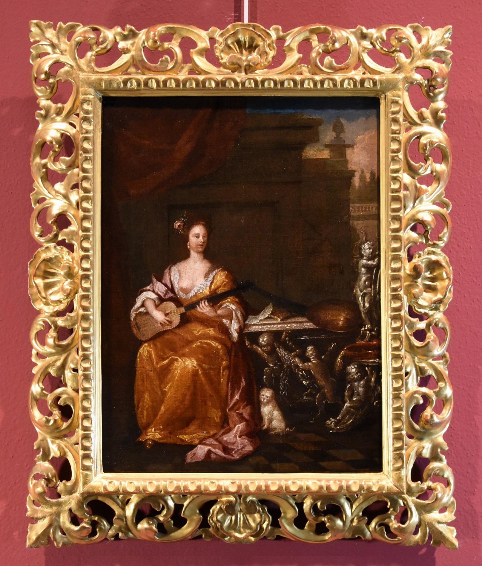 Portrait Woman Netscher Paint Oil on canvas 17th Century Old master ...