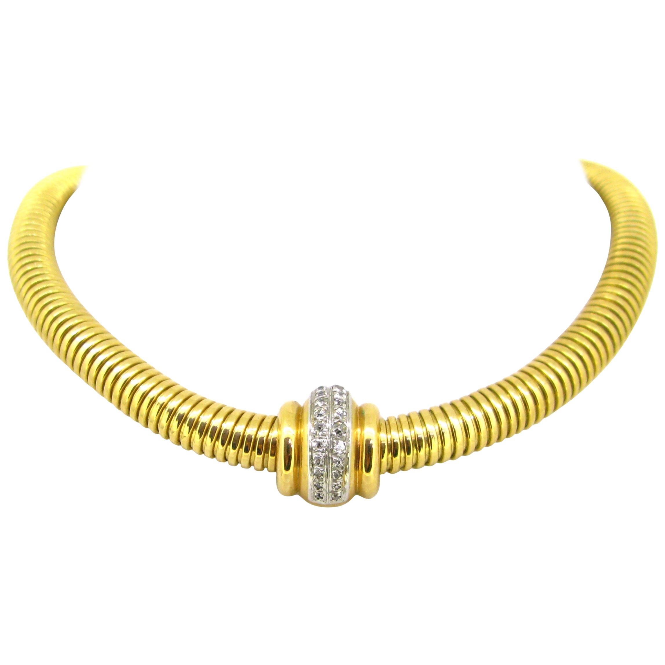 Victorian Old Mine Diamond Necklace For Sale at 1stDibs