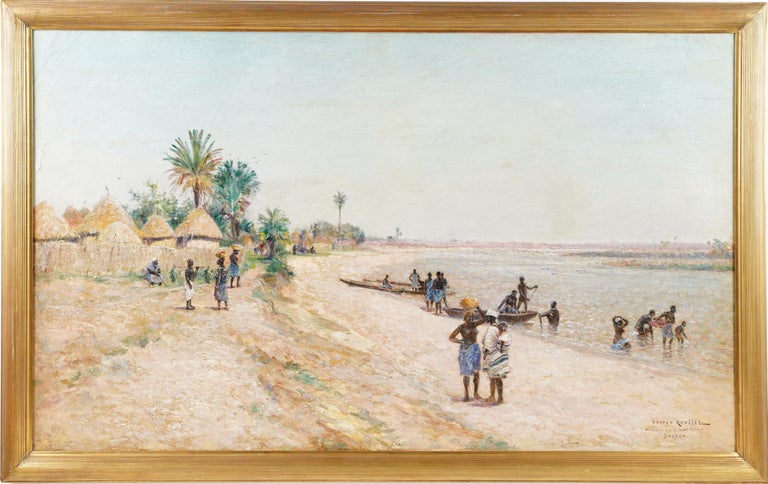 Gaston Marie Anatole Roullet - Antique French Orientalist Signed Sudan ...