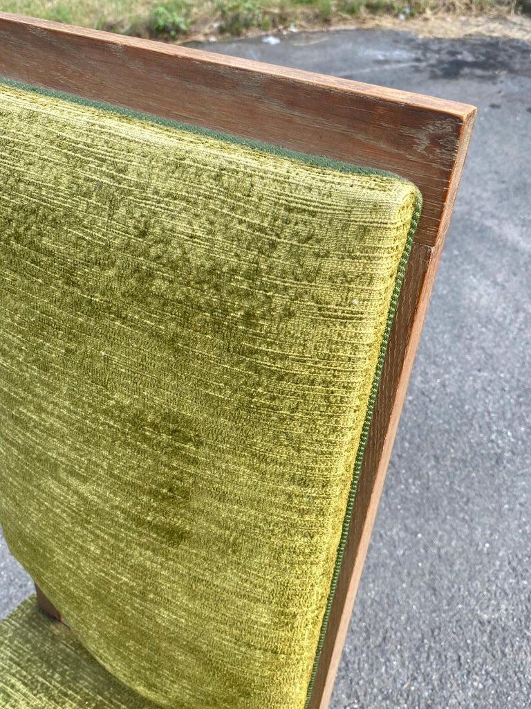 Maurice Jallot, Set of Seven Art Deco Chairs in Oak, circa 1930/1940 ...