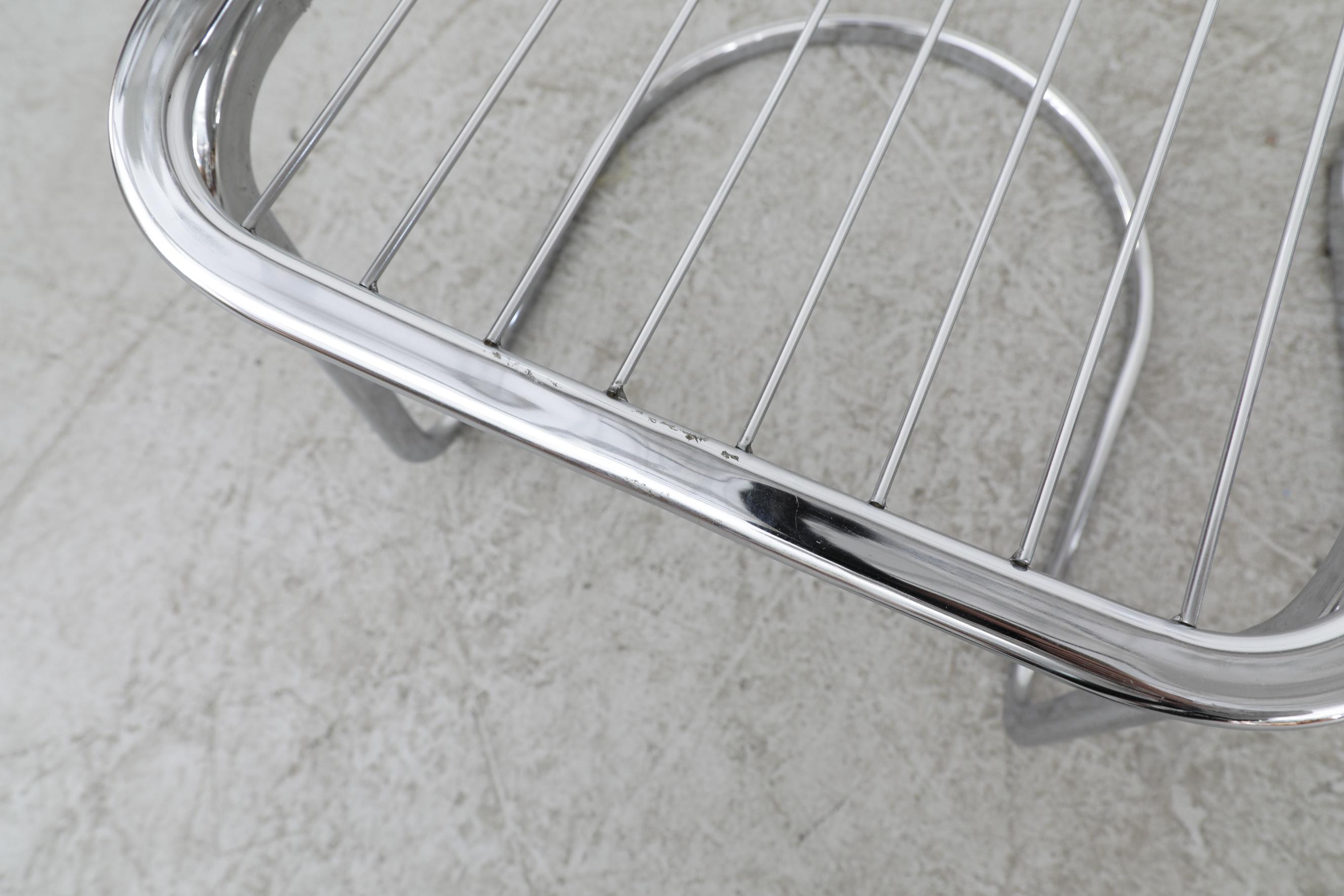Gastón Rinaldi for RIMA Cantilevered Chrome Seats at 1stDibs