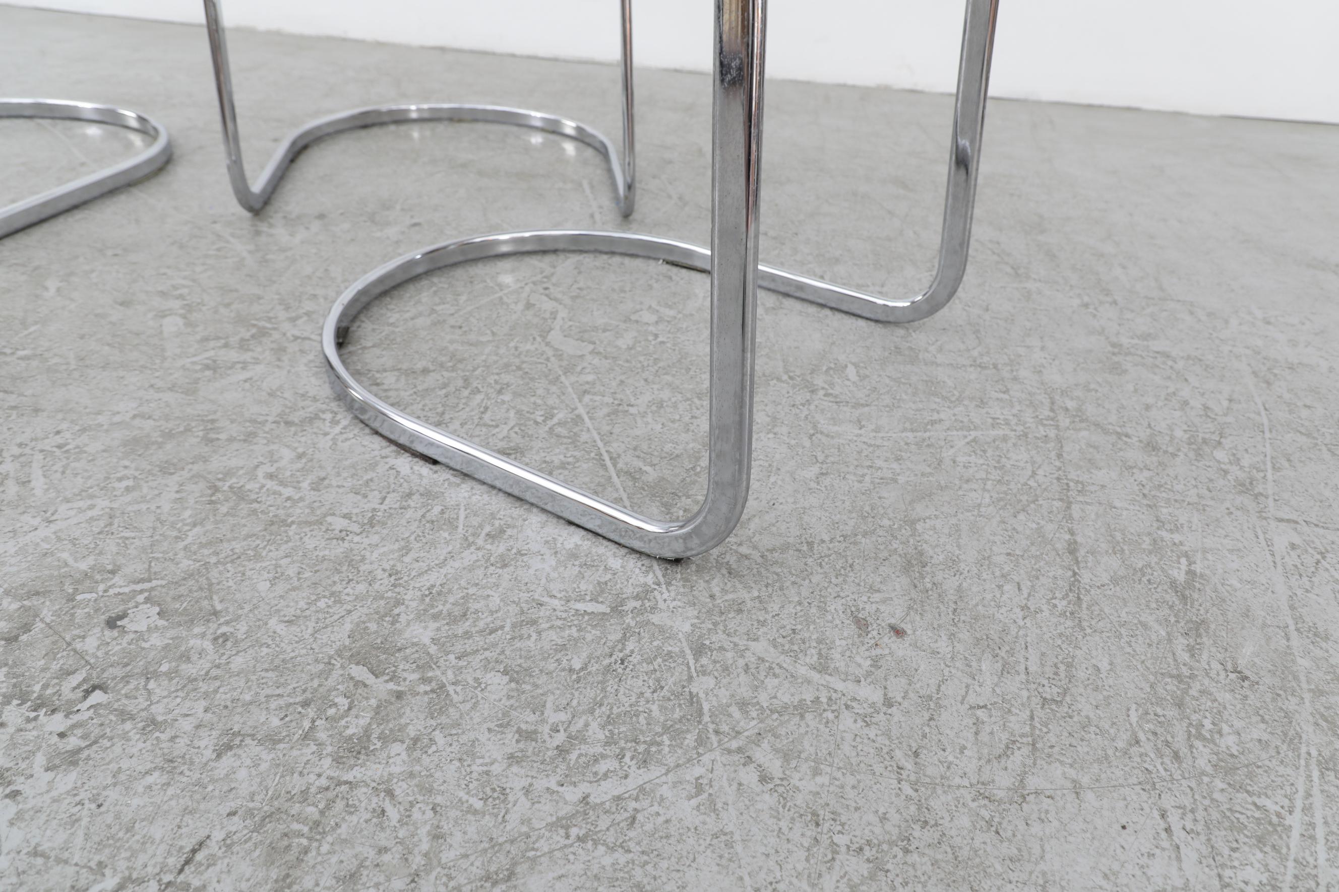 Gastón Rinaldi for RIMA Cantilevered Chrome Seats at 1stDibs