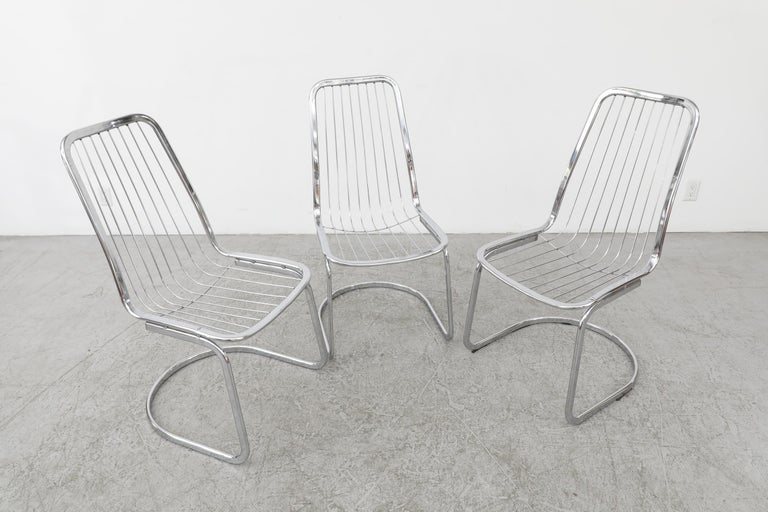Gastón Rinaldi for RIMA Cantilevered Chrome Seats at 1stDibs