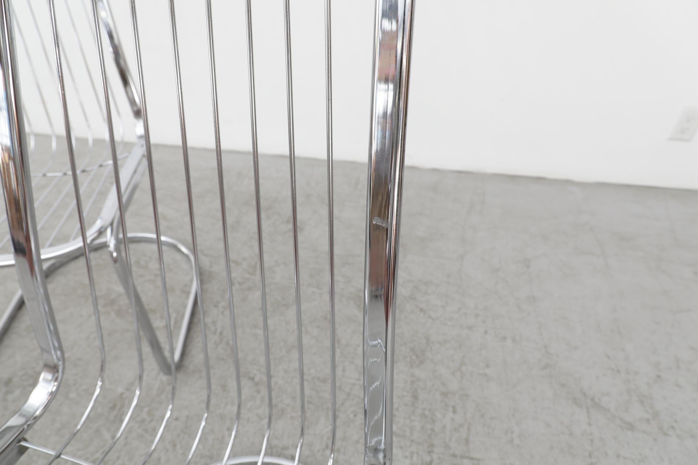 Gastón Rinaldi for RIMA Cantilevered Chrome Seats at 1stDibs