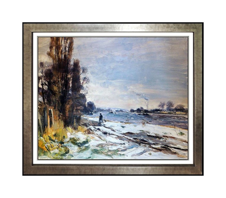 Gaston Sebire - Gaston Sebire Original Oil Painting On Canvas Signed French Landscape Large Art ...