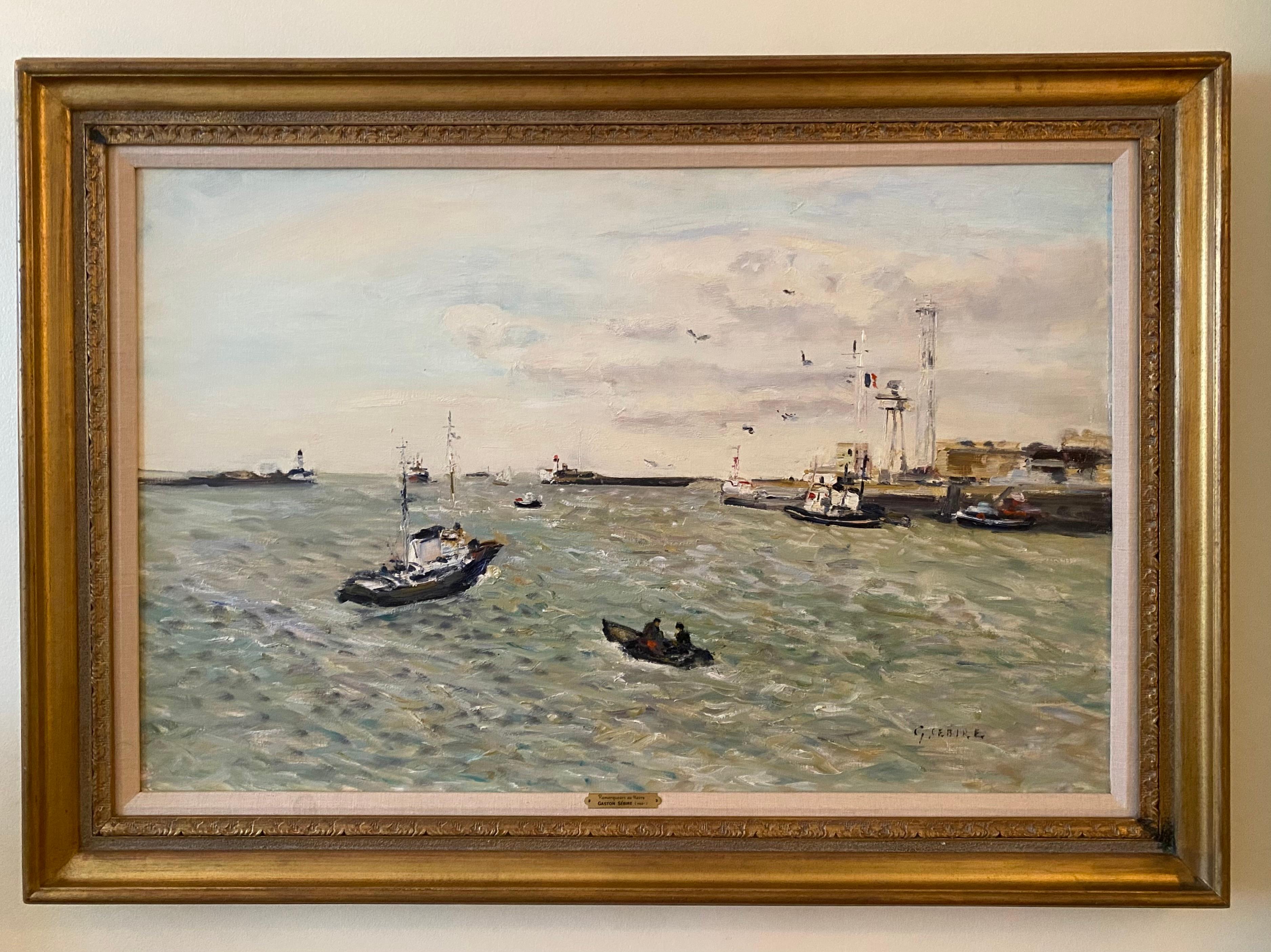 Gaston Sebire - Blick aufs Meer, Impressionist Oil Painting by Gaston ...