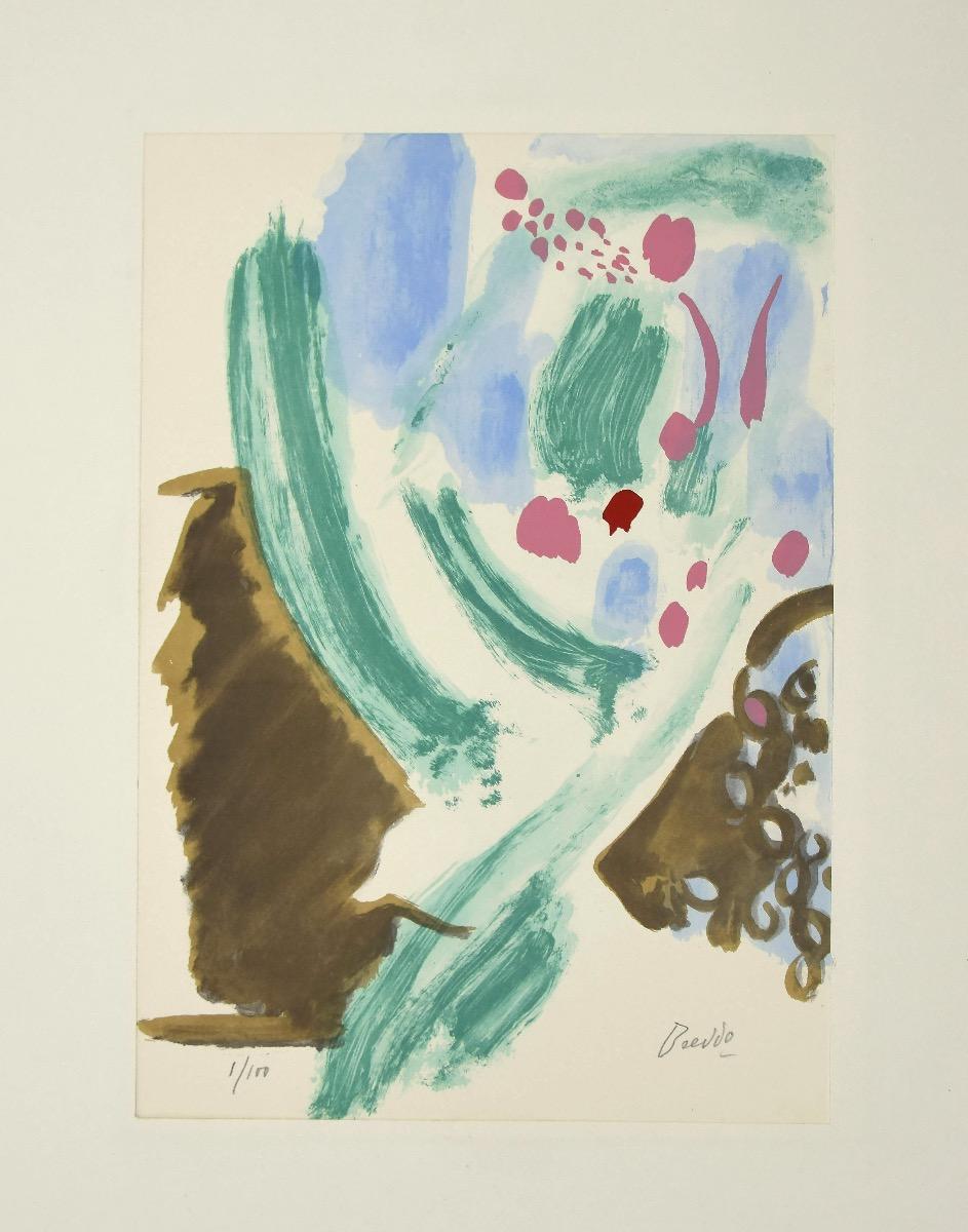 Gastone Breddo - From the Window - Original Lithograph by Gastone ...