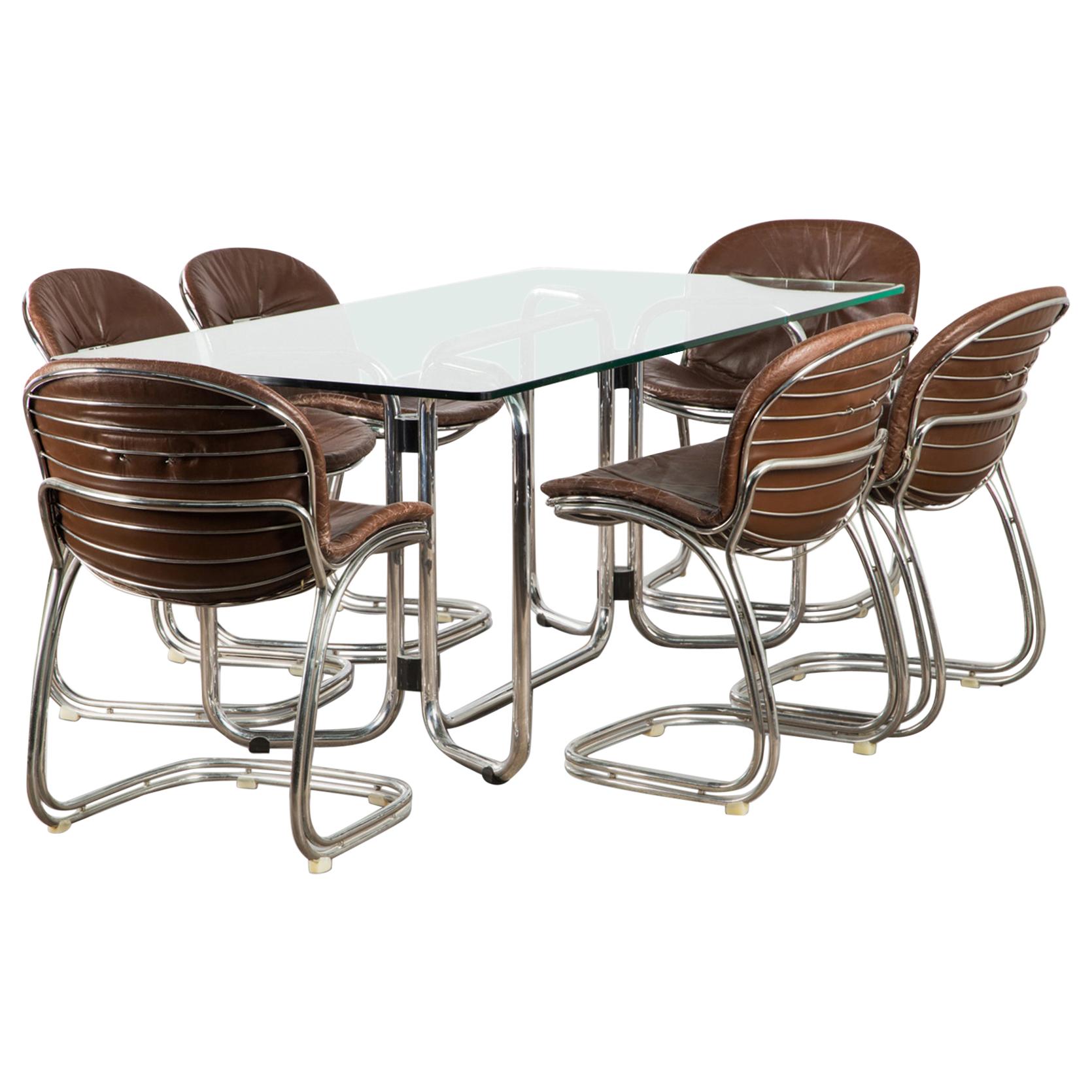 Gastone Rinaldi Dining Set, 1970s at 1stDibs