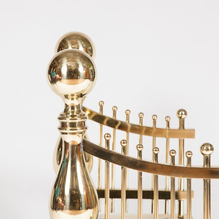 Gate Fronted Edwardian Brass Fire Guard For Sale at 1stDibs