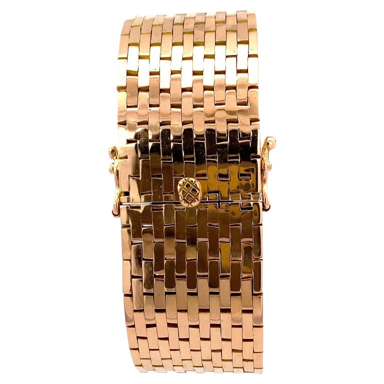 Gate Link Gold Bracelet For Sale at 1stDibs
