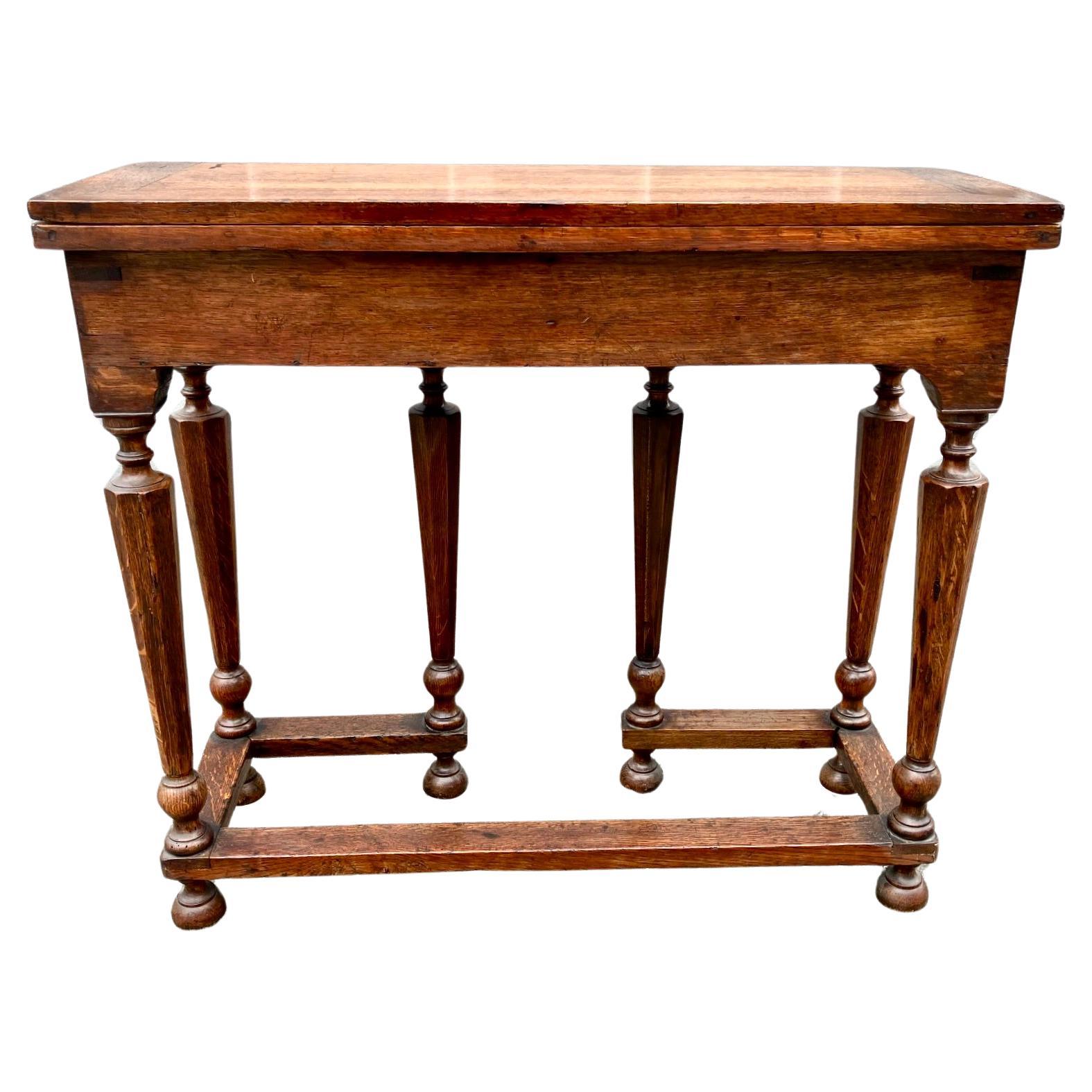 Provincial English Oak Gateleg Table of Narrow Proportions with 2 ...