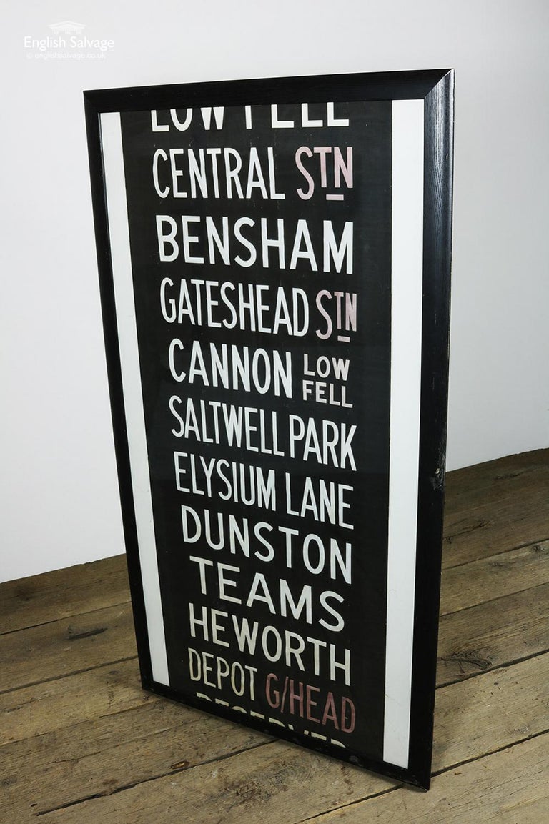 Gateshead Bus Destination Canvas Roll Blind, 20th Century For Sale at ...