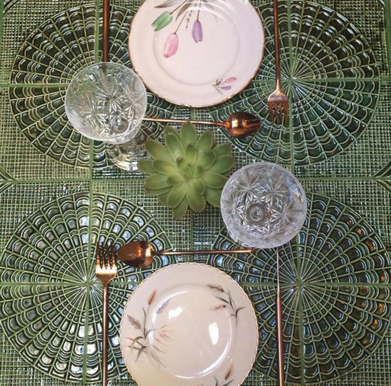 Gaudi Ceramic Tile Hand Painted Colors For Sale at 1stDibs