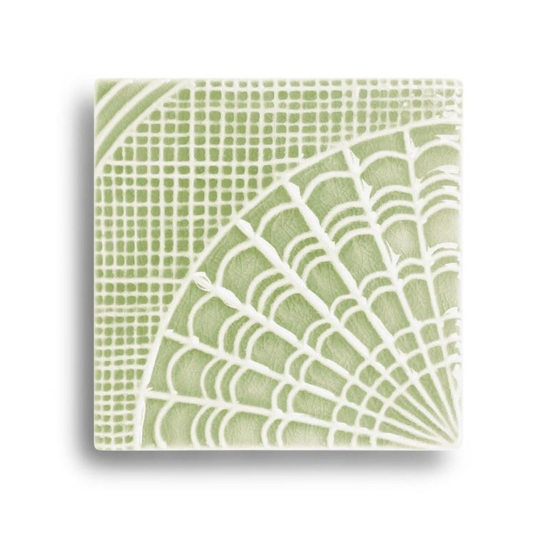 Gaudi Ceramic Tile Hand Painted Colors For Sale at 1stDibs
