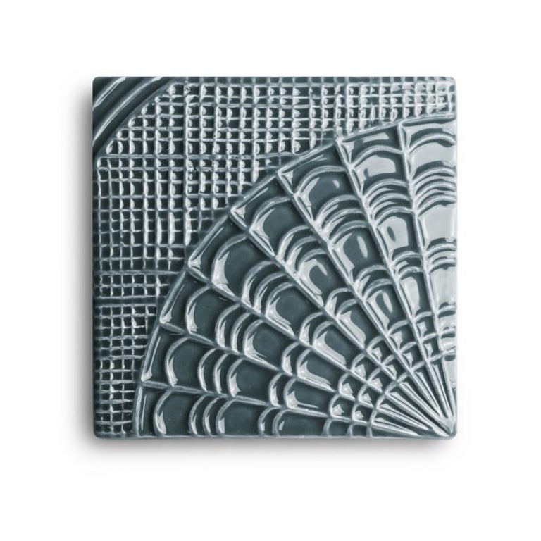 Gaudi Ceramic Tile Hand Painted Colors For Sale at 1stDibs