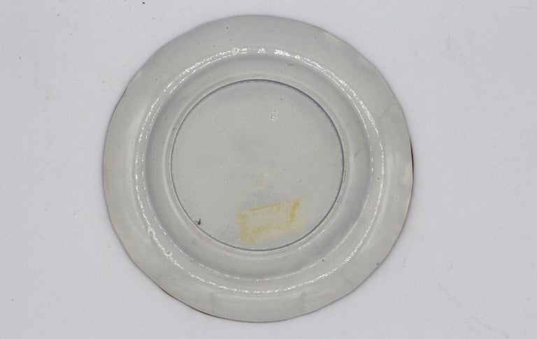 Gaudy Dutch Pearlware "Double Rose" Pattern Plate, c. 1815, England For ...