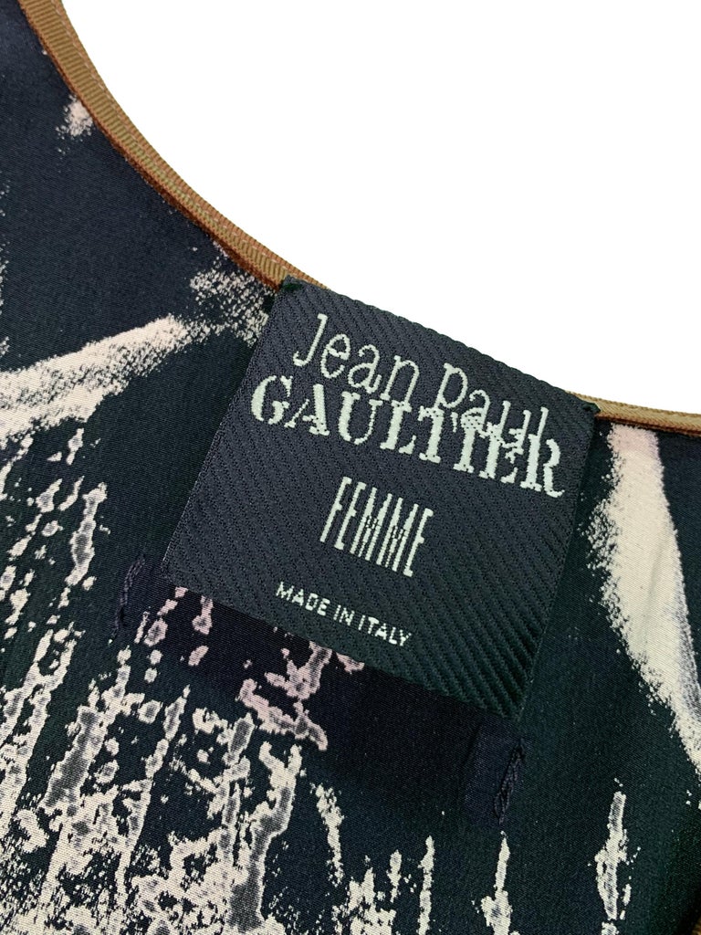 Gaultier Spring 1999 Runway Museum Greek Statue Silk Maxi Dress New w/o ...