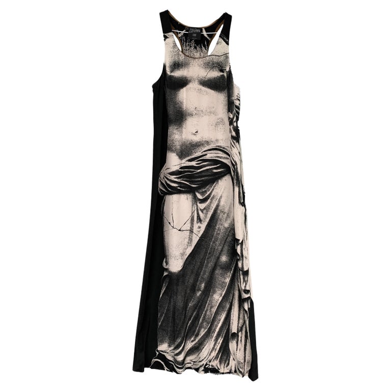 Gaultier Spring 1999 Runway Museum Greek Statue Silk Maxi Dress New w/o ...