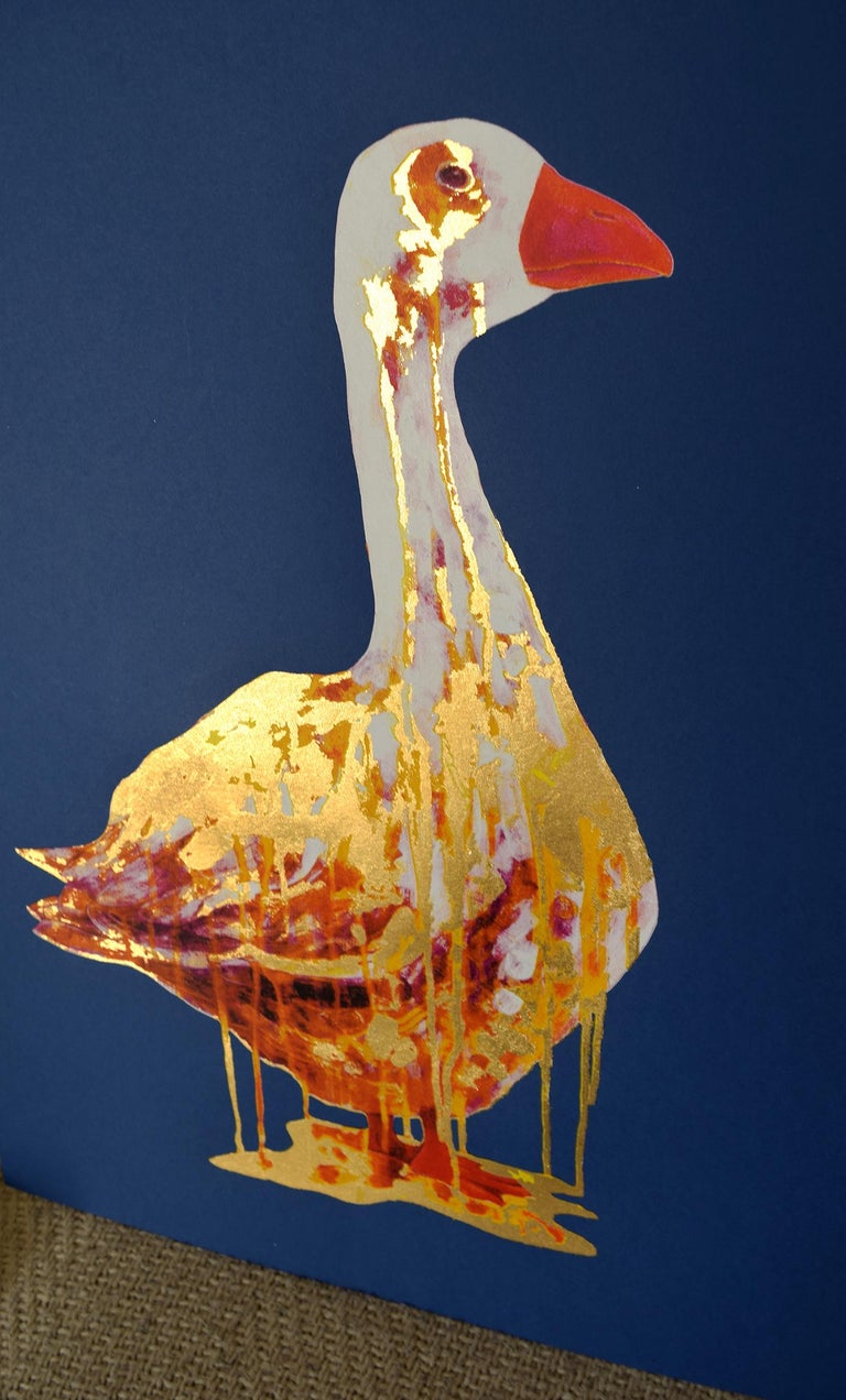 Gavin Dobson - The Golden Goose, Gavin Dobson, Animal Art, Bird Print ...