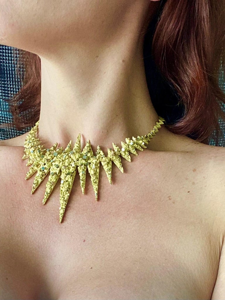 Gay Freres 1950 Paris-Geneva 1950 Retro Stardust Explosion Necklace in ...