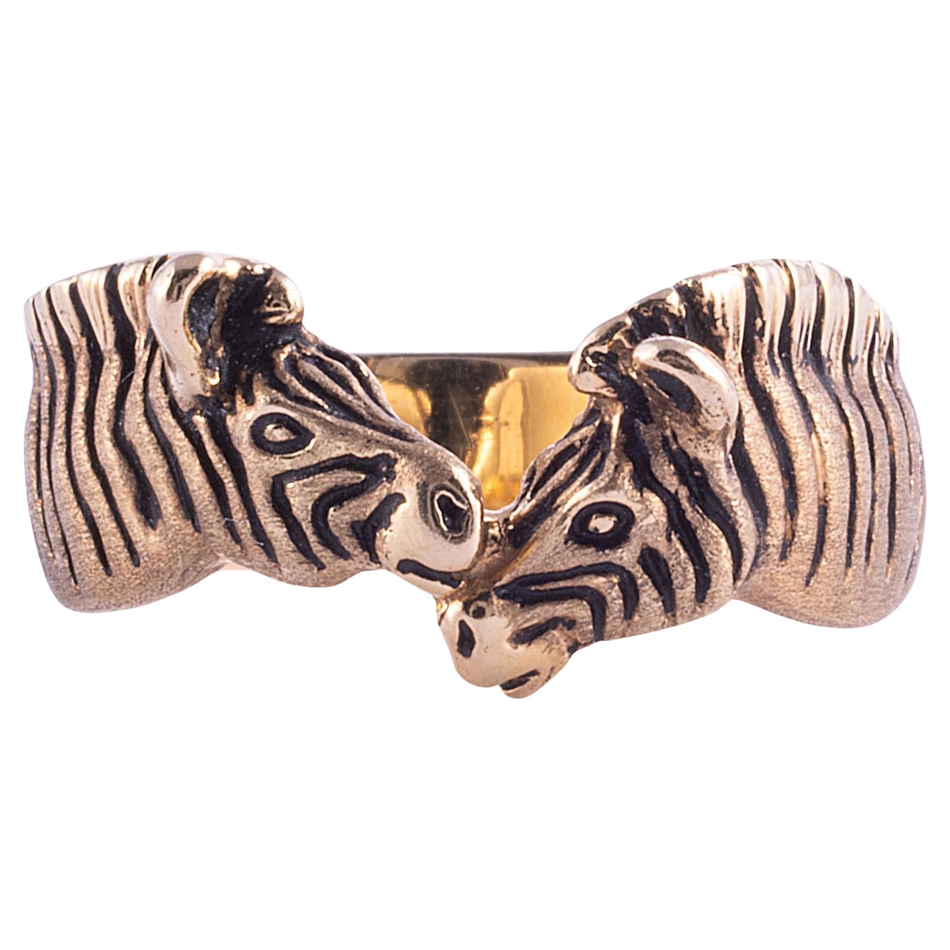 Gayle Bright Zebra Ring For Sale at 1stDibs
