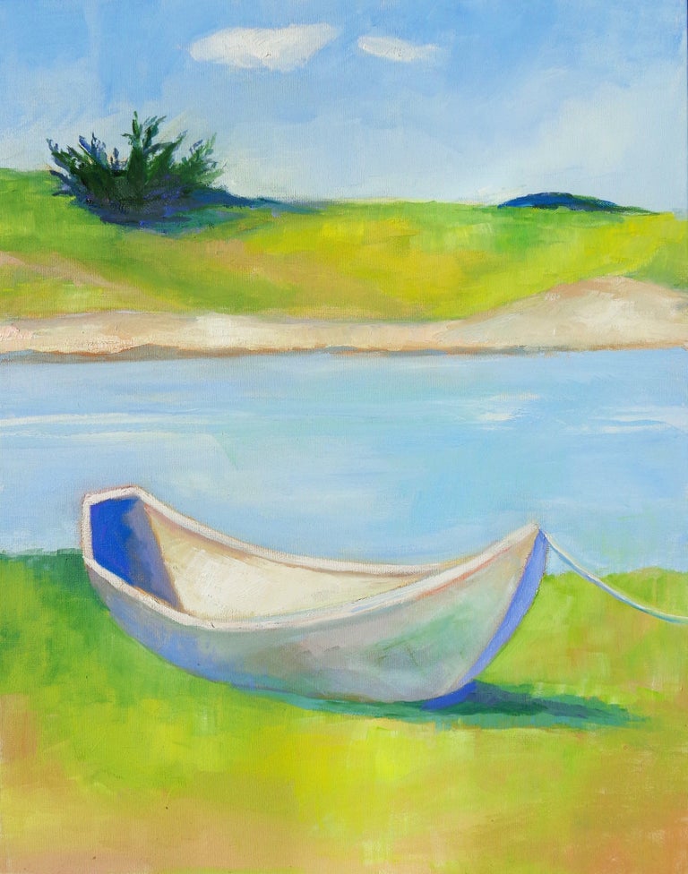 Gayle Fitzpatrick - Riverside, Dory, Painting, Oil on Canvas For Sale ...