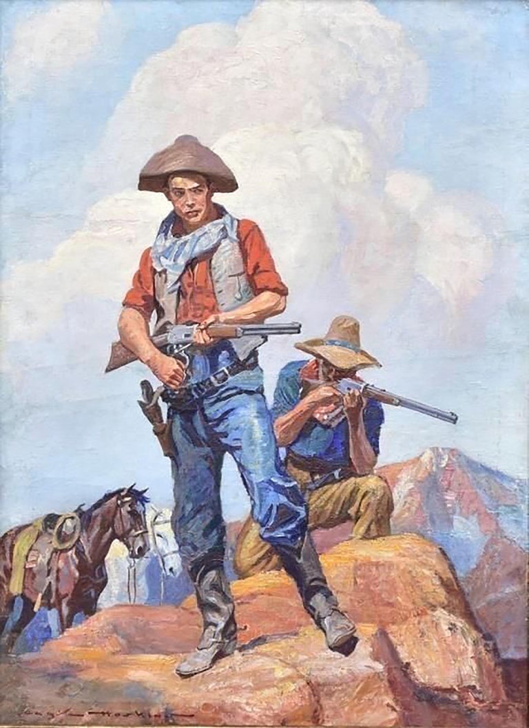 Gayle Porter Hoskins - Two Gunslingers - Western Story Magazine Cover ...