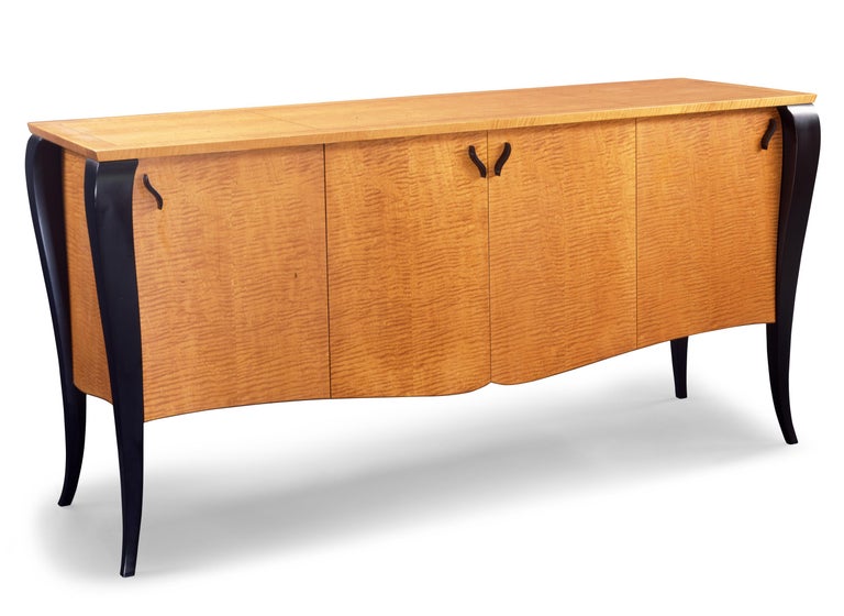 Gazelle Desk-Custom Handcrafted Contemporary Desk with Scalloped Edge ...
