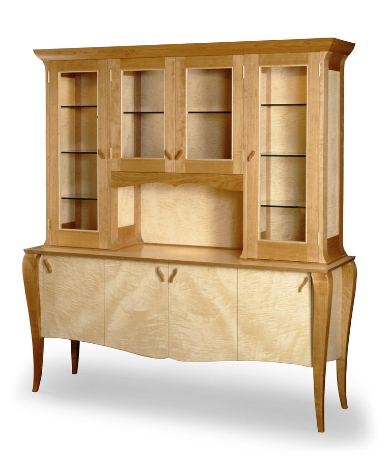 Gazelle Desk-Custom Handcrafted Contemporary Desk with Scalloped Edge ...