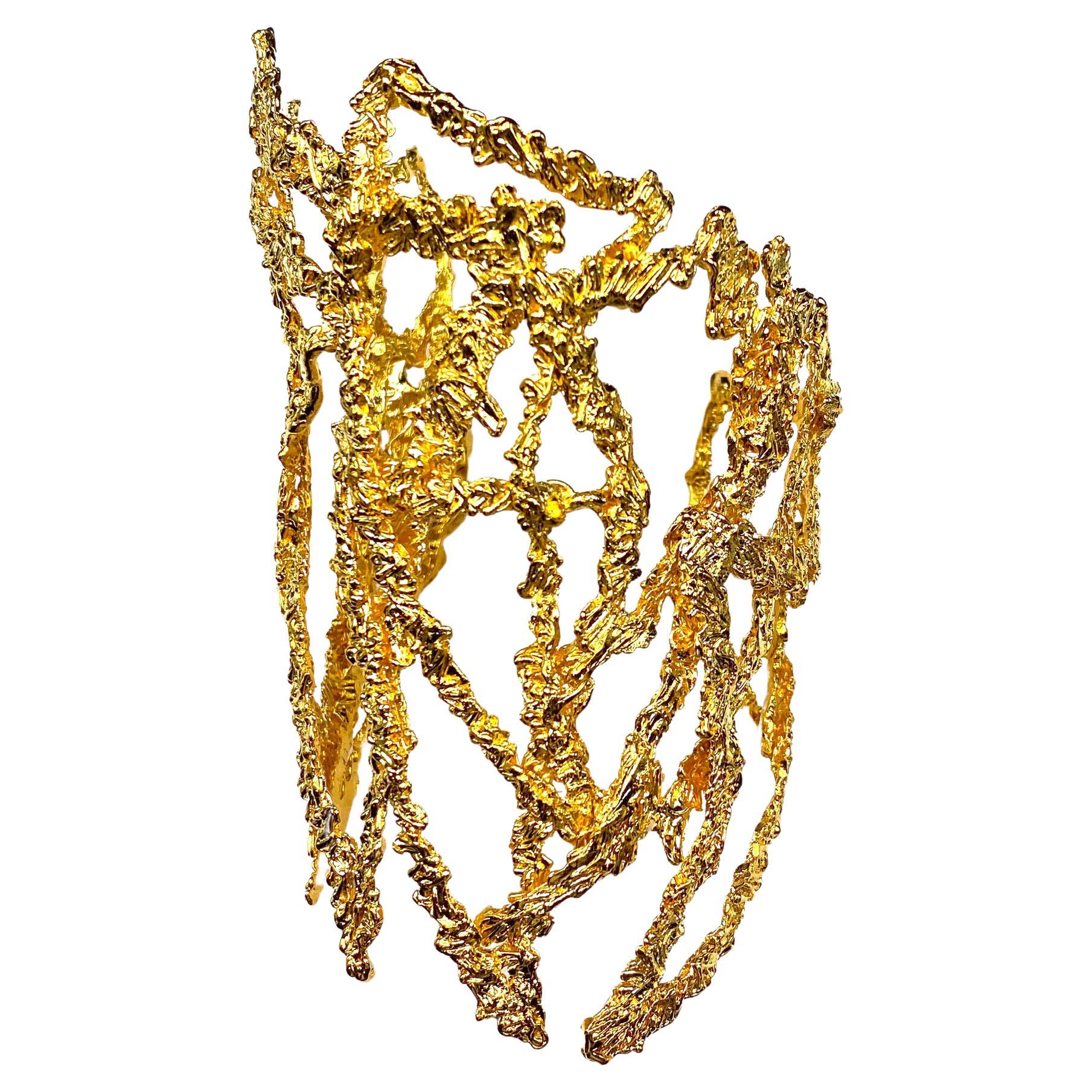 Jacqueline Barbosa 18k Recycled Gold Dexter Cuff Bracelet For Sale at ...