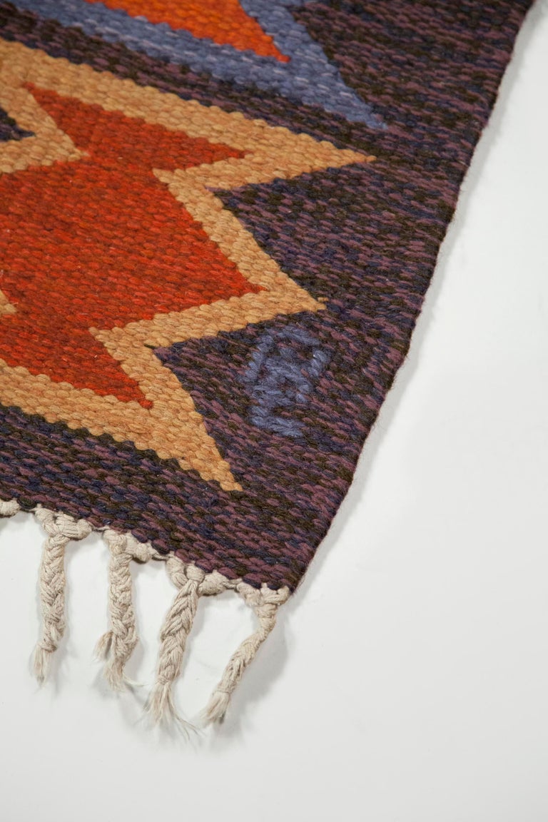 Geate Lantz, Swedish Flat-Weave Rug Signed GL, Sweden, 1960s For Sale ...