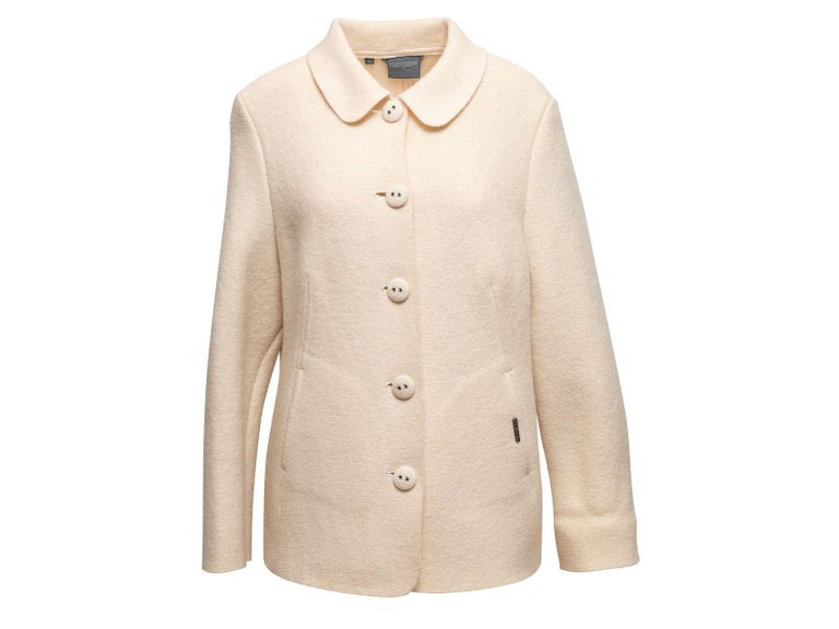 Geiger Cream Virgin Wool Jacket For Sale at 1stDibs