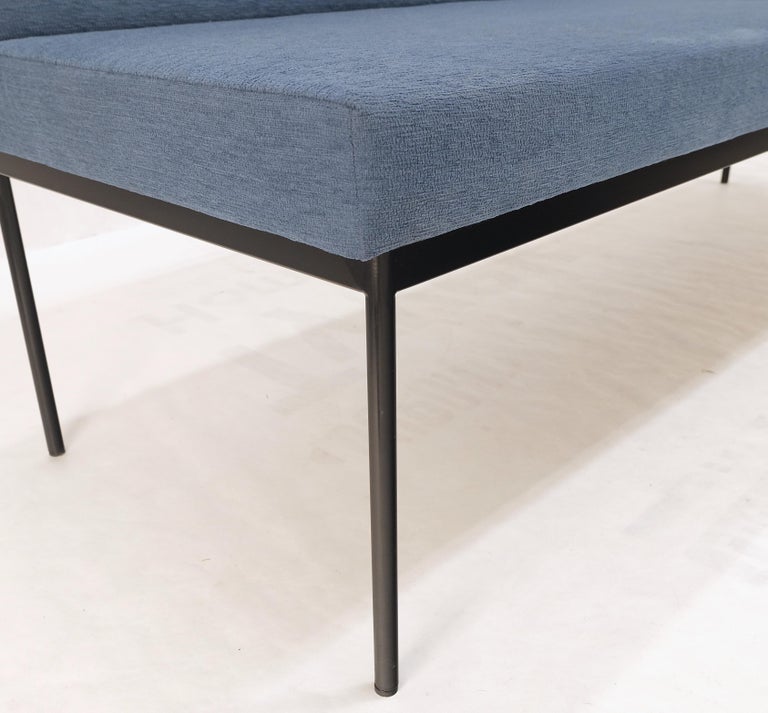 Geiger Tuxido Lounge Sofa Couch Bench Seating Blue Upholstery Black ...