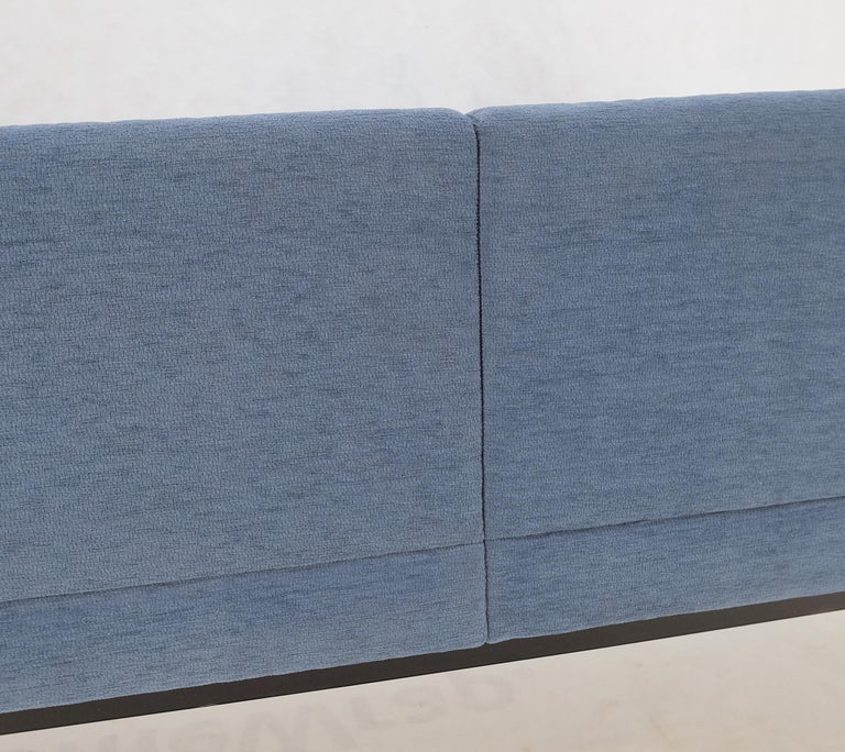 Geiger Tuxido Lounge Sofa Couch Bench Seating Blue Upholstery Black ...