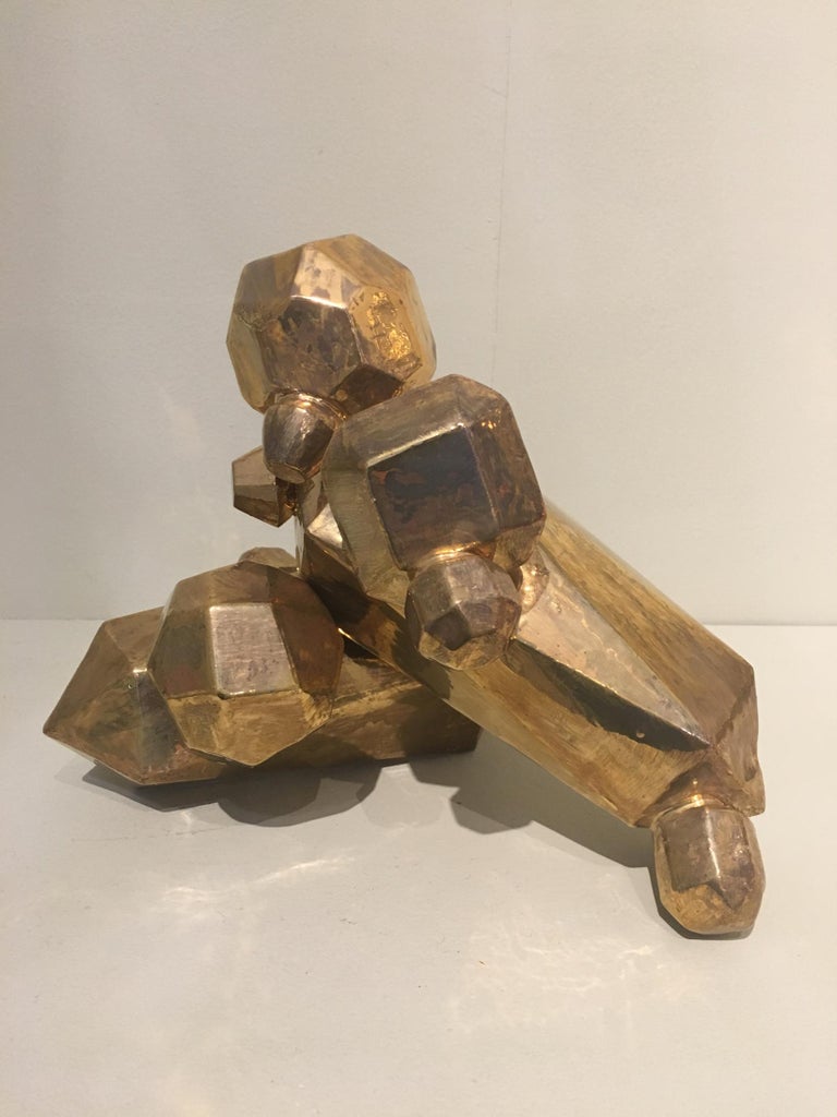 Gem Cluster in Ceramic with a Gold Glaze by Kelly Lamb, 2017 For Sale ...