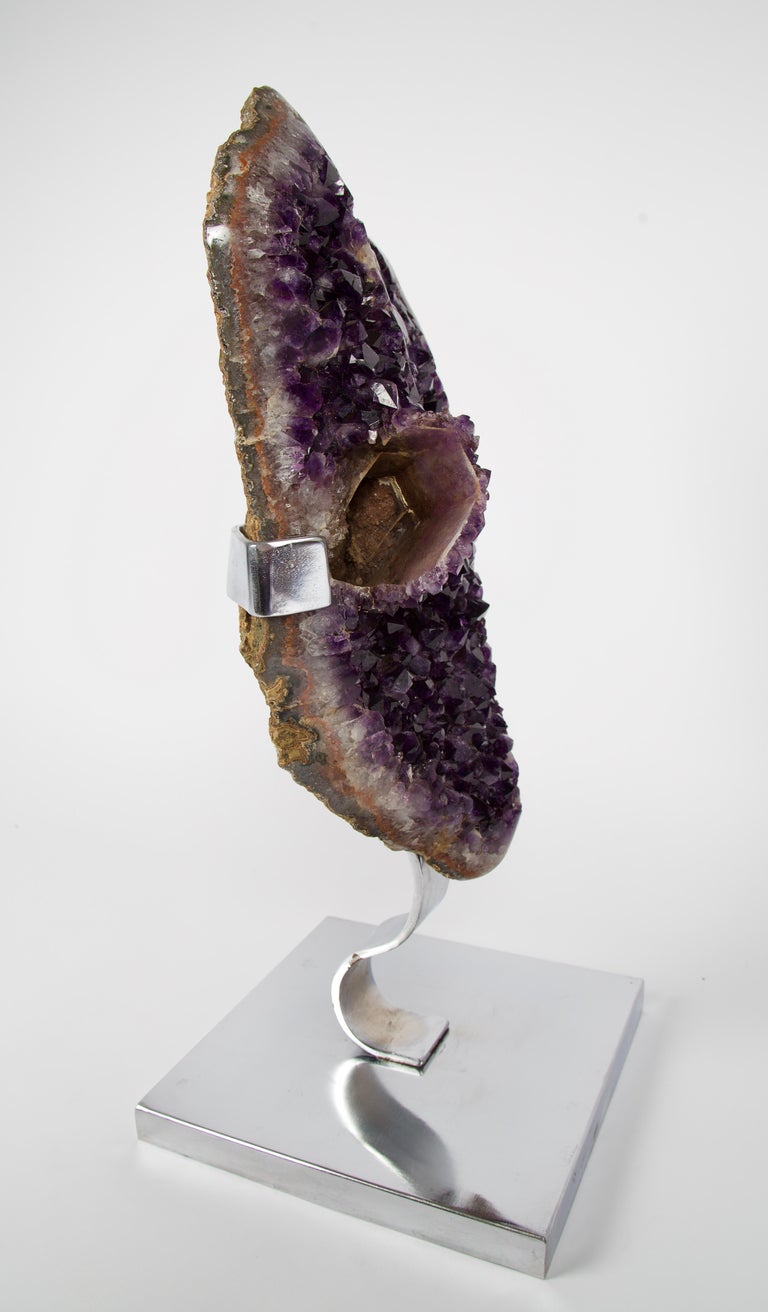 Gem grade, Amethyst Geode Sculpture For Sale at 1stDibs