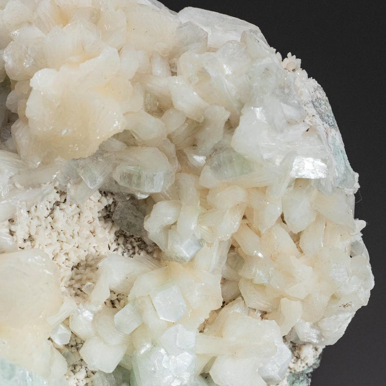 Gem Green Apophyllite with Stilbite from Maharashtra, India For Sale at ...