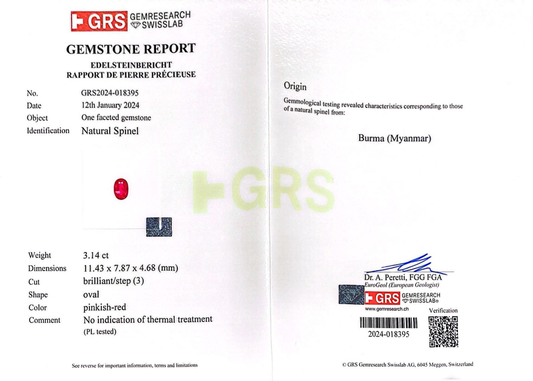 GEMCOOK JEWELLERY 2.15ct Pigeon Blood Ruby Ring For Sale at 1stDibs