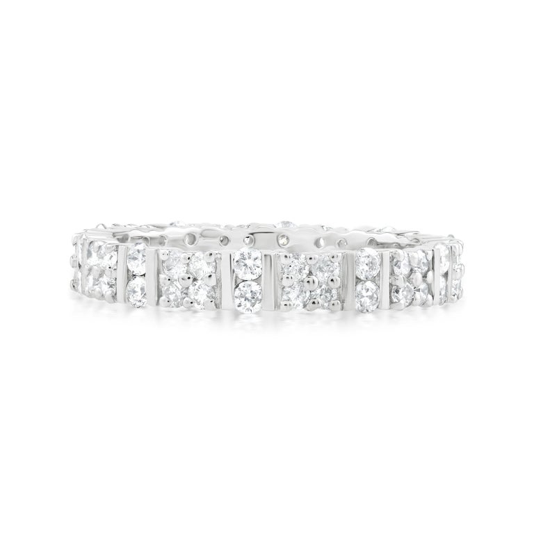Gemistry 1ct. t.w. Diamond Eternity Band in 925 Sterling Silver For ...