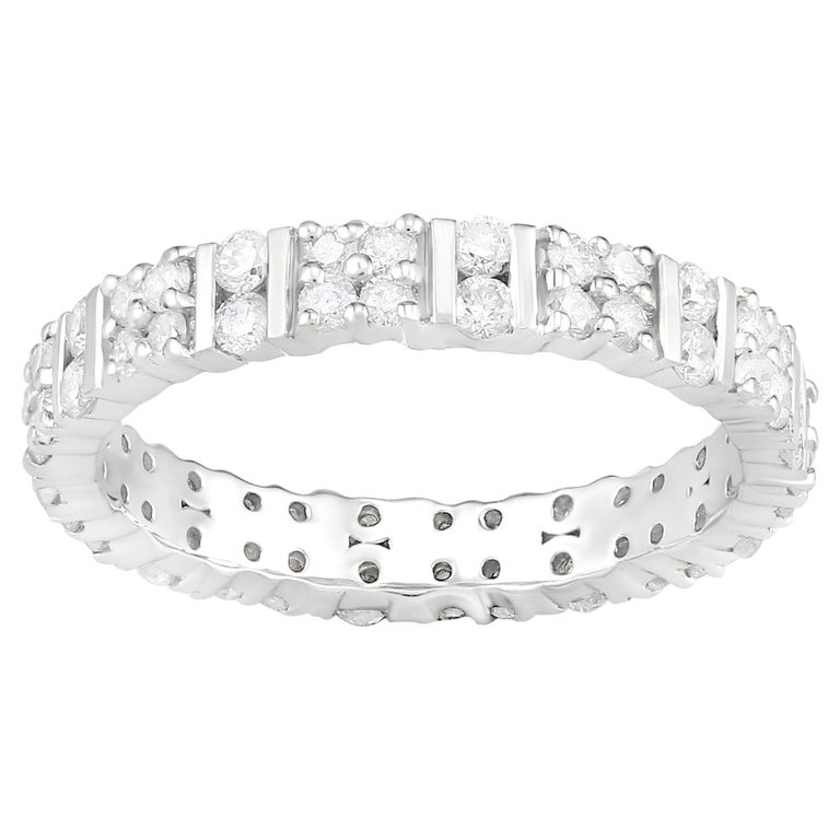 Gemistry 1ct. t.w. Diamond Eternity Band in 925 Sterling Silver For ...