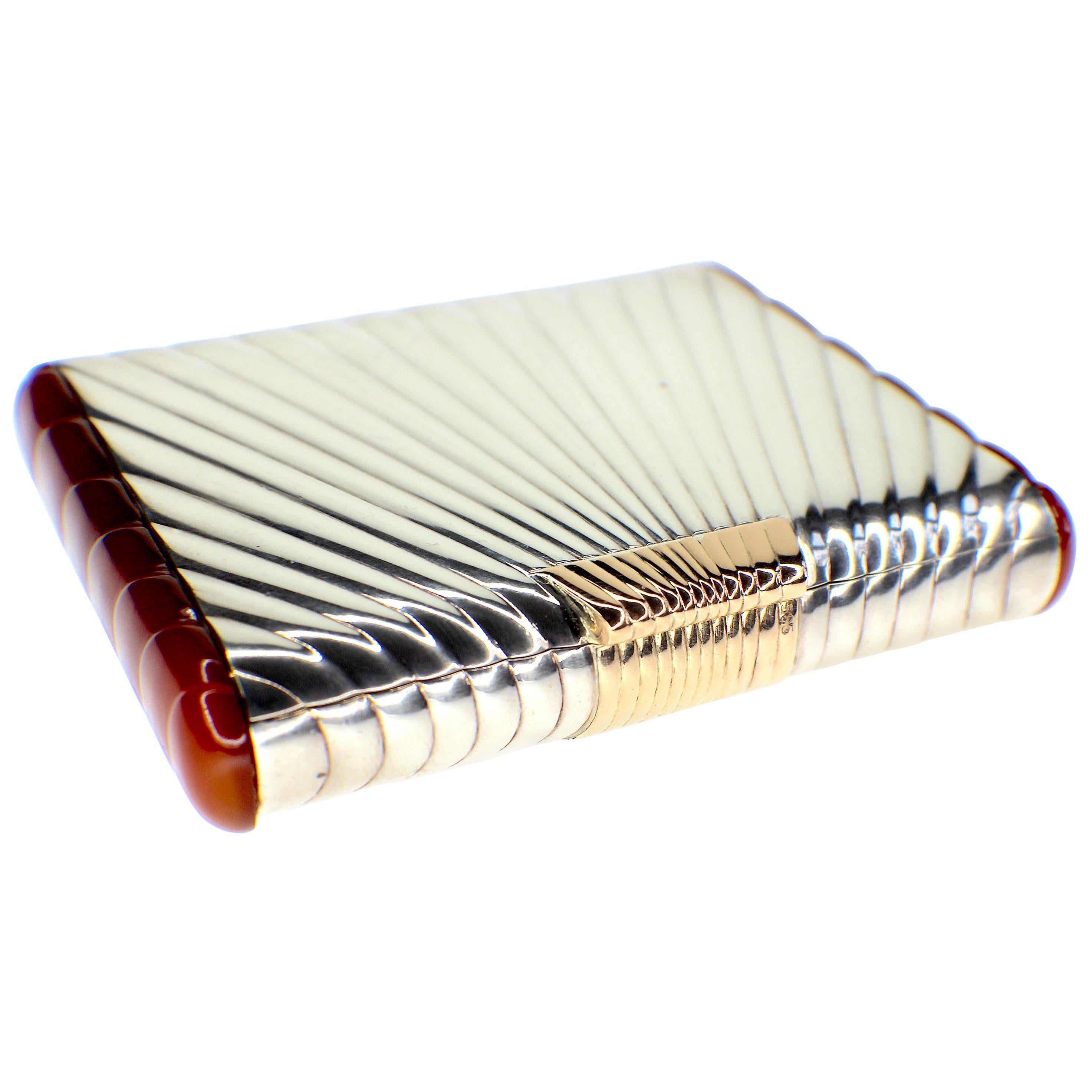 Art Deco, Diamond, Ruby Emerald, Cigarette Case at 1stDibs