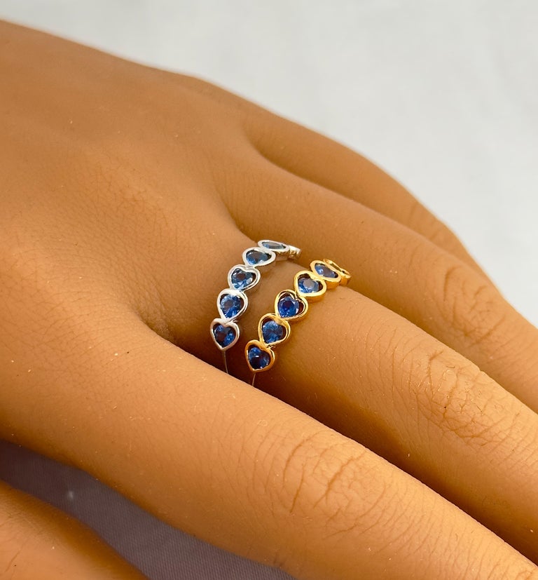 Gemstone Heart Ring, Solitaire Heart Ring, 18k Solid Gold Ring ...