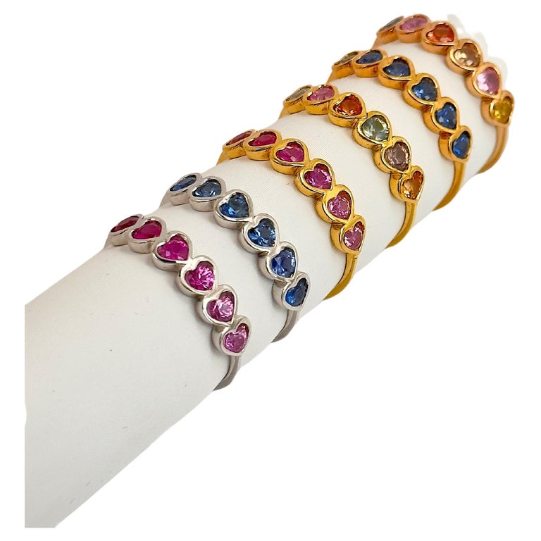 Gemstone Heart Ring, Solitaire Heart Ring, 18k Solid Gold Ring ...