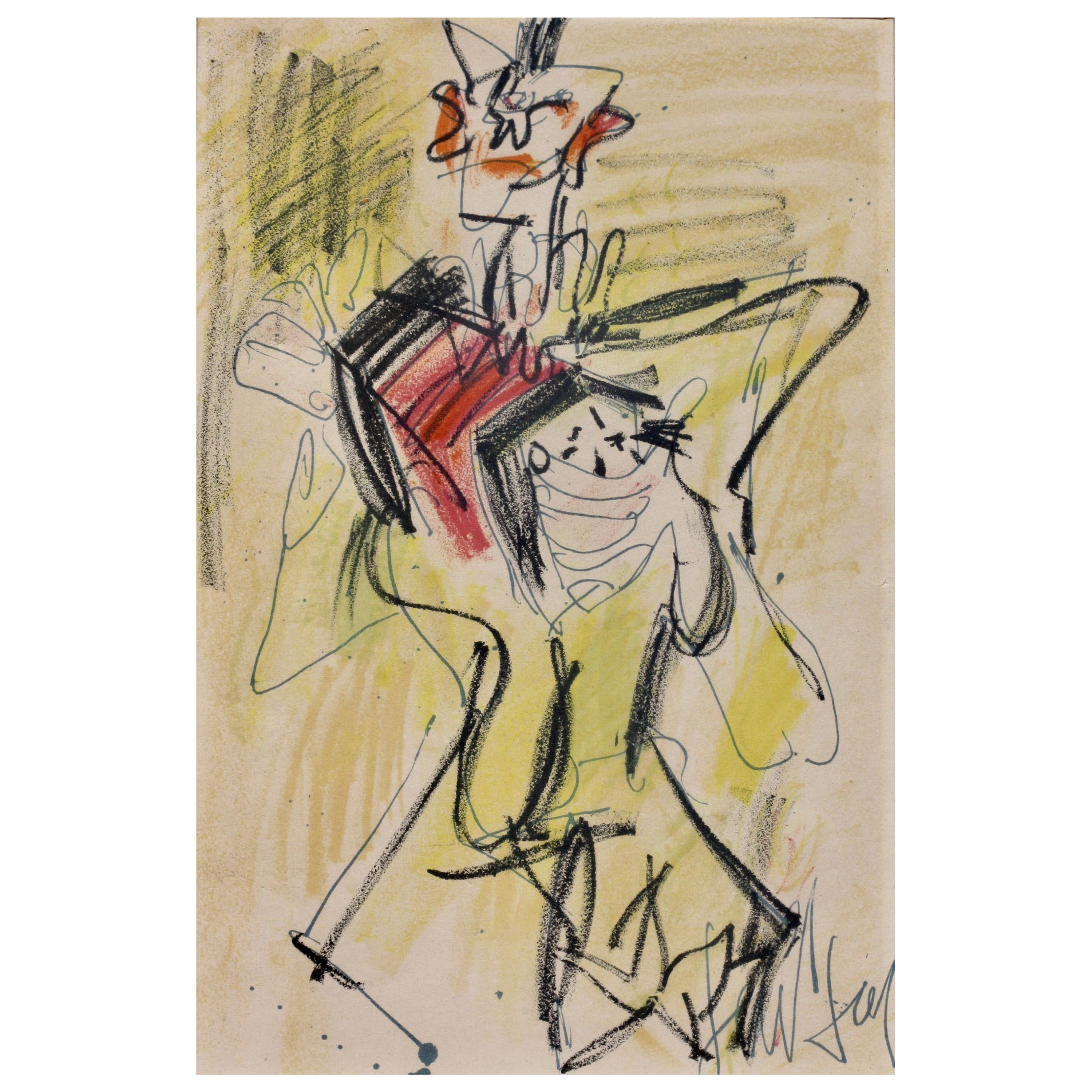 Paul Colin Gouache Painting of Josephine Baker at 1stDibs